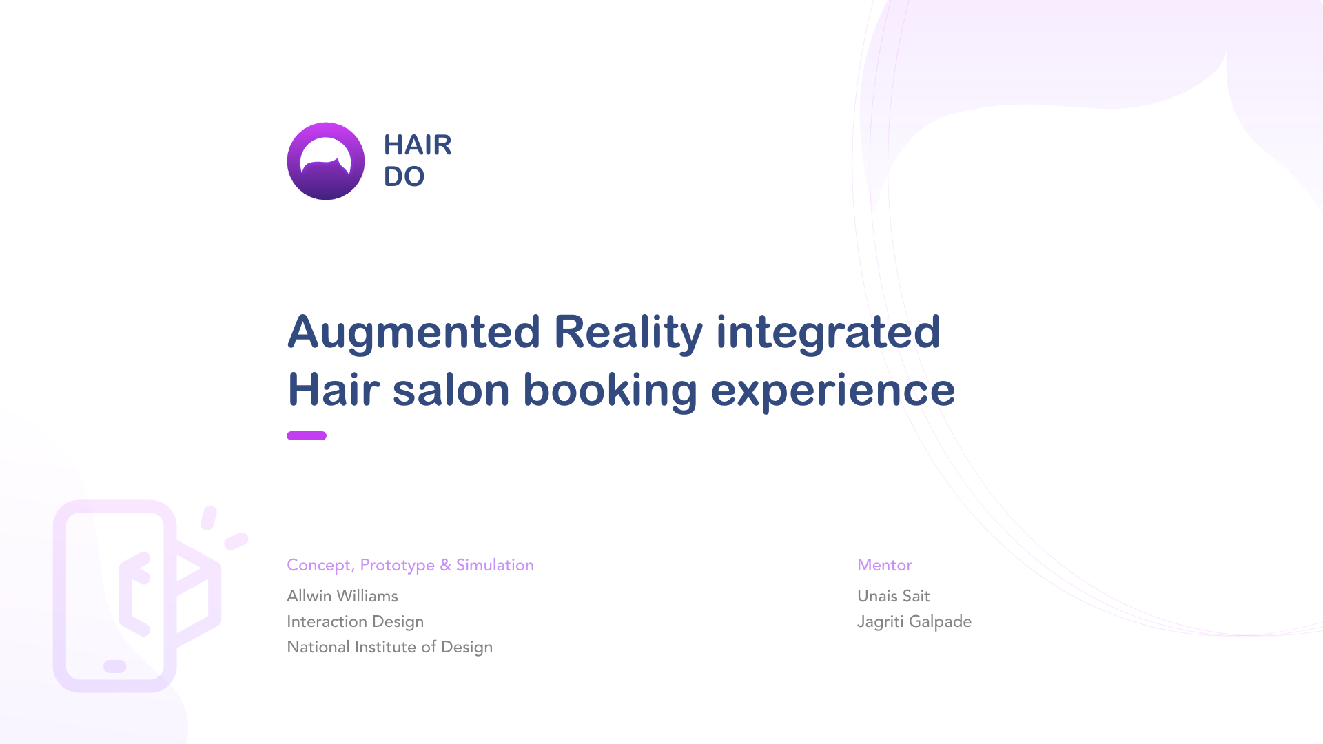 HairDo AR - Allwin Williams